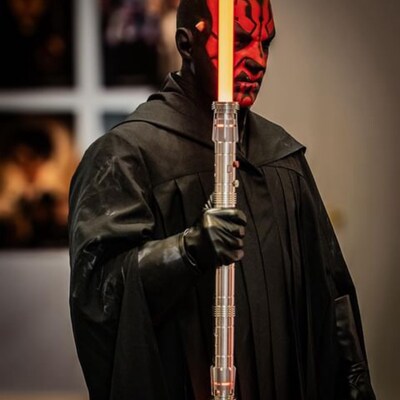 Star Saga Hooded Robe Sith Lord Cosplay, Darth Maul Costume , Dark Side ...