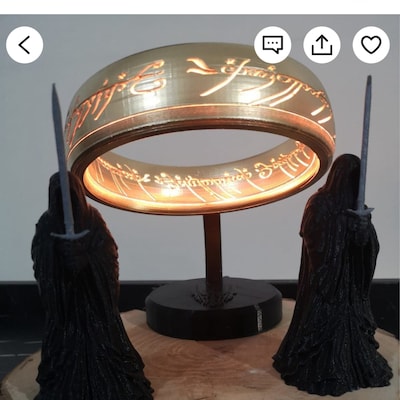 Minas Tirith Lamp / Lord of the Rings Lamp / Lord of the Rings Gift ...