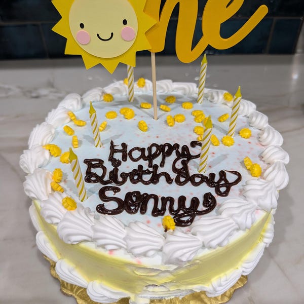 Sunshine Sun ONE Cake Topper - Etsy