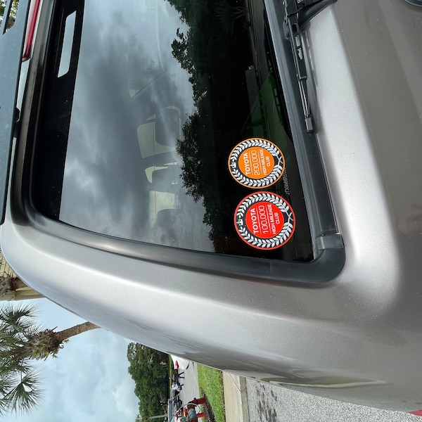 Toyota High Mileage Club Sticker Decal 100k 200k 300k 400k 500k 600 ...