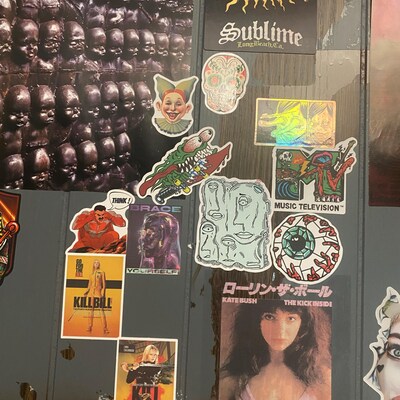 Stickers Minimalist Line Art Sticker Abstract Sticker Waterproof ...