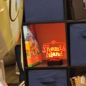 Custom Animal Crossing Island Sign Name LED Lamp Night Light Leaf Bells ...