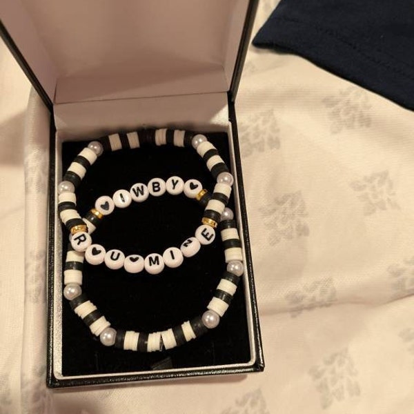 Tv Girl Inspired “lovers” “rock” Matching Clay Beaded Bracelets - Etsy