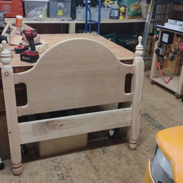 Wood Finial Replacement Bed Post 4-7/8 H X 2-3/4 W X 1-3/4 Base. Wood ...