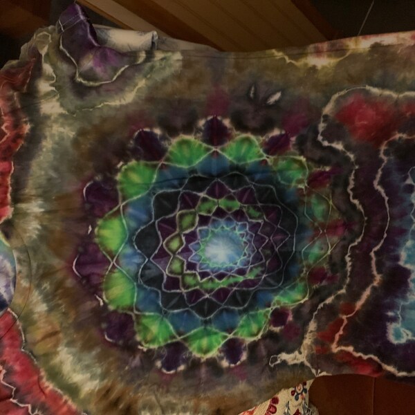 Colorful Geodes Tie Dye T Shirt - Handmade & Customizable - Unique ...