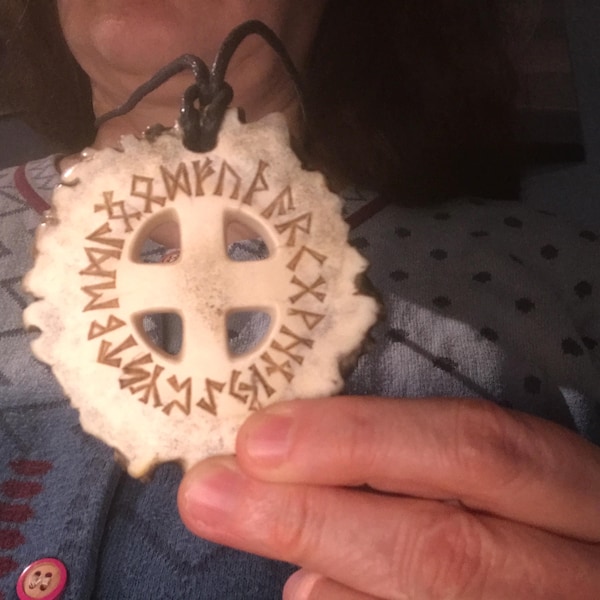 Viking Raven/crow Head Amulet and Allfather, Wotan, God Odin Face ...