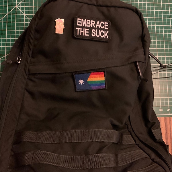 Transgender Flag Embroidered Patch | LGBT Trans Pride | Hook and Loop ...