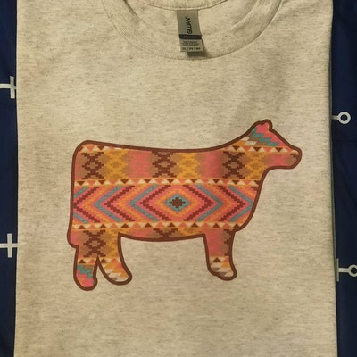 Aztec Show Cow Digital File, Stock Show Cow, Show Cow PNG, Show Life ...