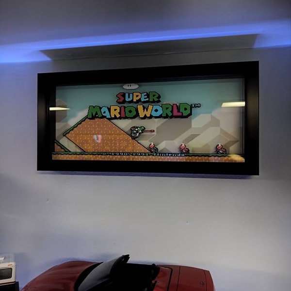 Super Mario World Video Game Shadow Box Wall Art - Etsy