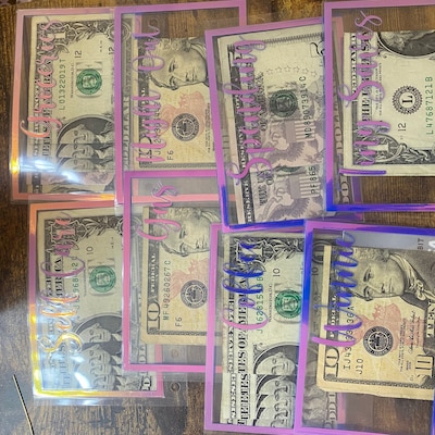 MINI Clear Cash Envelopes Money Envelopes Budget System Budgeting A7 - Etsy