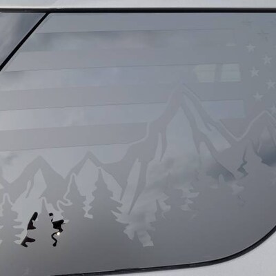 Fits 2018-2023 Subaru Crosstrek Rear Side Windows Mountain Tree Outdoor ...