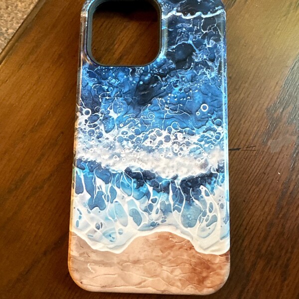 Faux Epoxy Resin Wood Grain Magsafe Phone Case Tough Cases for iPhone ...