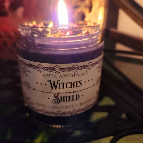 Witches Shield Candle ~ Anita Apothecary, Ritual Oil, Witch Protection ...