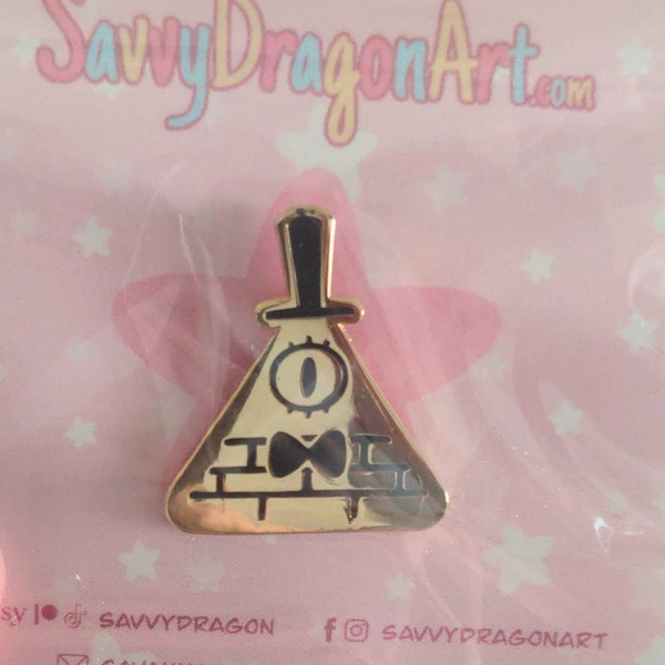 Bill Cipher Weirdmageddon Hard Enamel Pin Gravity Falls Adorable ...