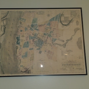 Alabama 1819 Old State Map Detailed Early Map War of 1812 - Etsy