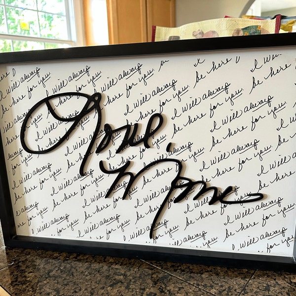 Handwritten Keepsake Sign - Etsy