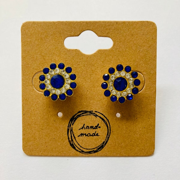 Round Rhinestone Effect Cabochons, 14mm Acrylic Cabochon, Flat Back ...