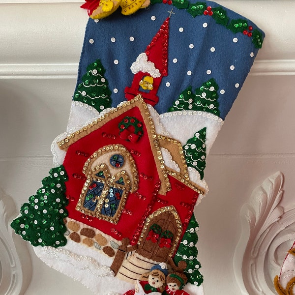 Finished Bucilla Christmas Stocking Completed Christmas Stocking ... Finished Bucilla Christmas Stocking Completed Christmas Stocking ...