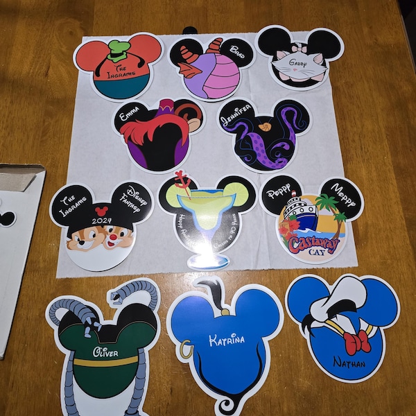 Mickey and Minnie Mix and Match Disney Mickey Ears Custom Magnets for ...