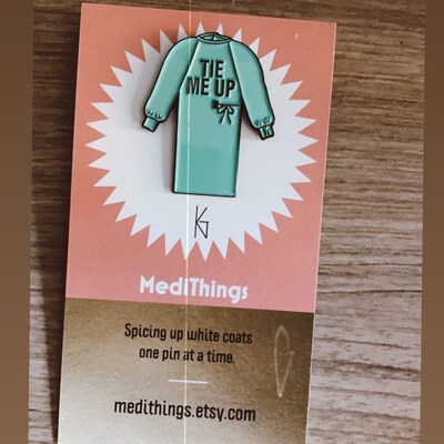 Surgical Gown Pin PPE/ Frontline/ Surgeon/ Scrub Nurse/ Scrub Tech ...