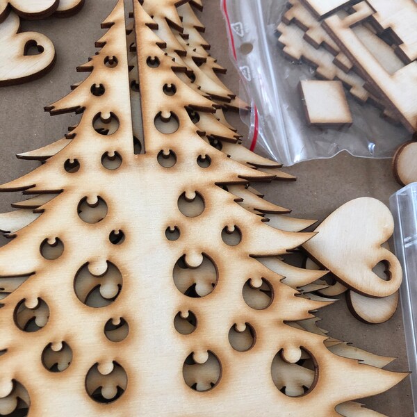 DIY 3D Christmas Tree With LED Lights Warm&cozy Christmas Look, Set of ...