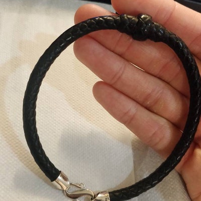 Braided / Plaited Kangaroo Leather Bracelet - Etsy