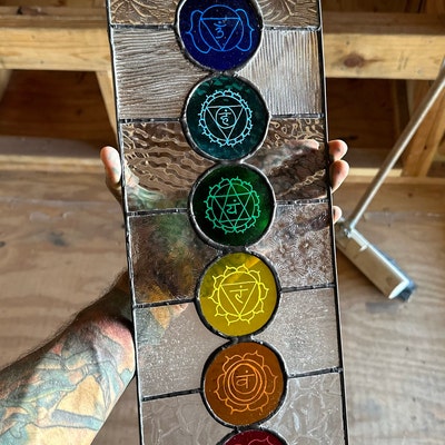 Stained Glass Chakra Panel - Etsy