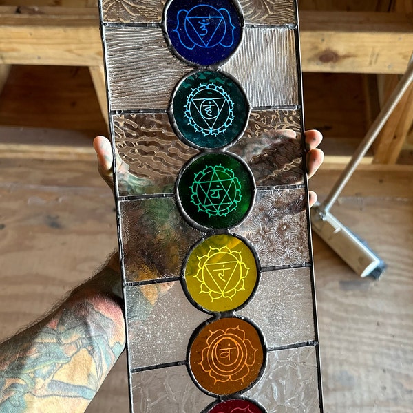 Stained Glass Chakra Panel - Etsy