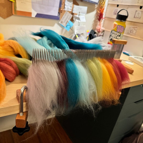 Hackle & Comb Kit Double or Single Row - Smooth Points - Diz and Tine ...