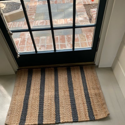Natural Fiber Jute Rug for Living Room, Outdoor Patio Braided Boho ...