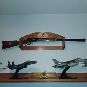 Gun Rack 8-Gun Solid Oak Wall Display for Rifles and Shotguns | Etsy