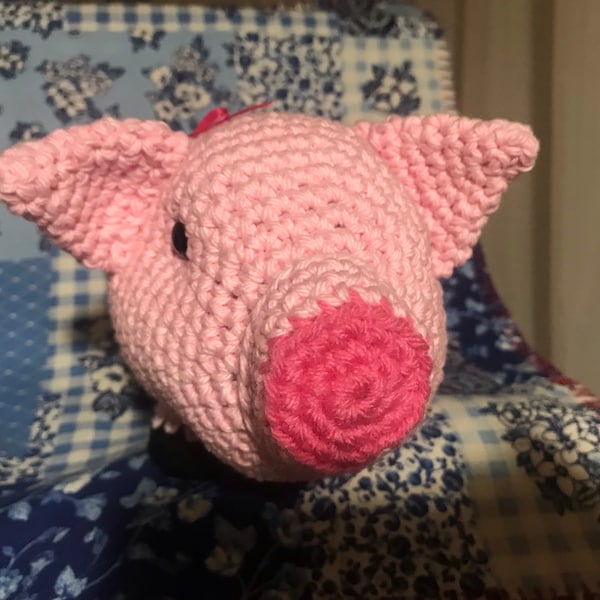 Crochet Pig Pattern - Realistic Crochet Baby Pig Pattern - Crochet Baby ...