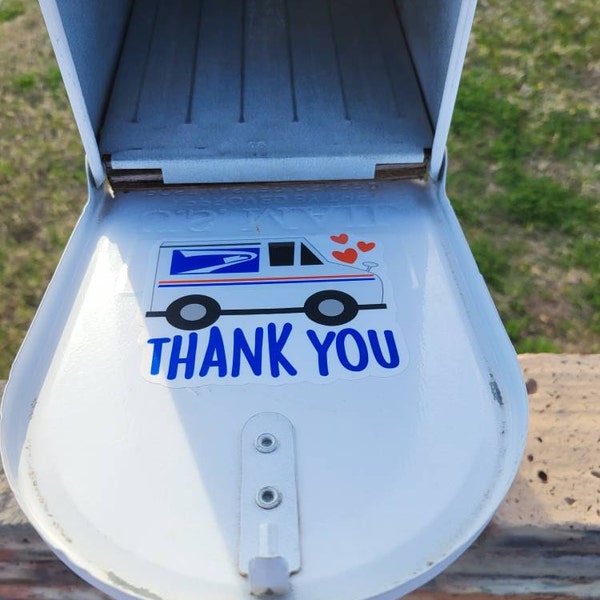 Thank You Postal Carrier | Mail Carrier | Sticker Decal | Laminated ...