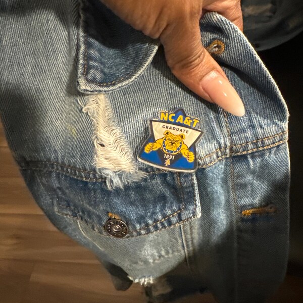 Aggie Born/aggie Bred Acrylic Lapel Pin - Etsy