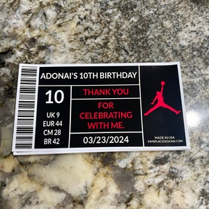Digital Jordan Party Favor Box Label, Party Favors, Party Bags ...