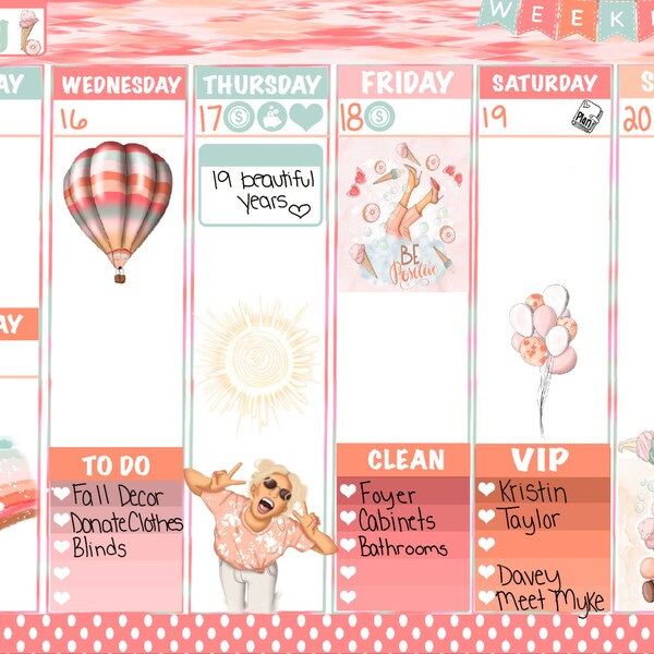 Writing Emoticon Digital Planner Sticker, Cute Character Stickers ...