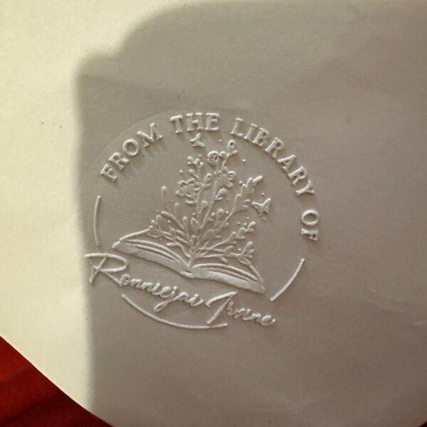 Custom BOOK EMBOSSER STAMP | Personalized Library Stamp | Choose From 5 ...