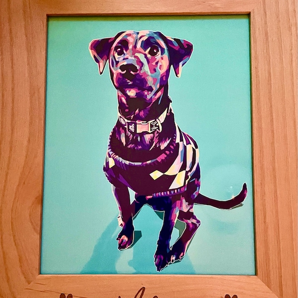 Personalized Dog Picture Frame by Lifetime Creations: Custom Engraved ...