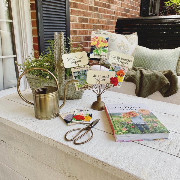 Always Share Your Flowers Flash Cards - Set of 42 - Flower Garden Cards ...