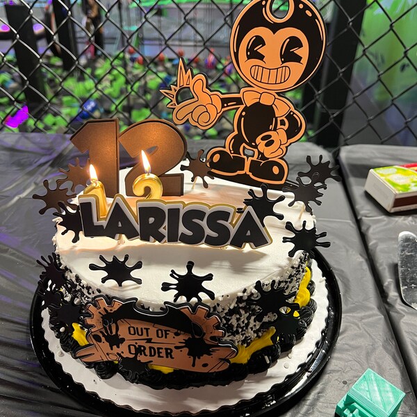 Bendy and the Ink Machine Cake Topper - Beepaper Exclusive Design - Etsy