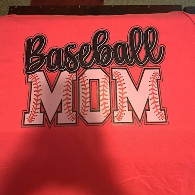 Baseball Mom PNG Image, Baseball Letter Design, Sublimation Design ...