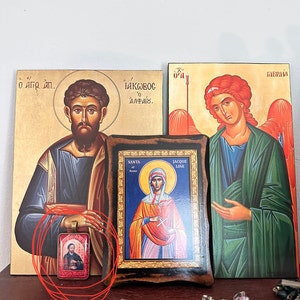 Saint Abigail Icon, Saint Gobnait Icon, Saint Deborah Icon, Gift for ...