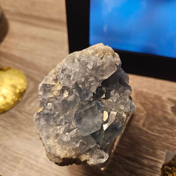 481g Phantom Smoky Quartz Crystal on Stand, Metaphysical Healing Stone ...