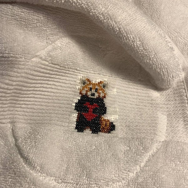 Red Panda Bundle Cross Stitch Pattern PDF - Red Panda Embroidery PDF ...