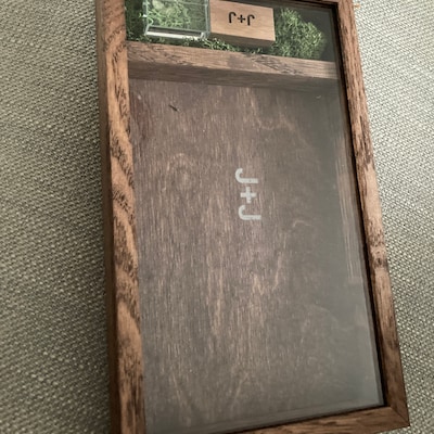 Wood Photo Box for Photo 4x6 & USB Box Holder 4x6 Proof Box USB Stick 3 ...