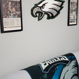 Philadelphia Eagles Wooden Wall Hanging Sign Art Logo Decor - Etsy