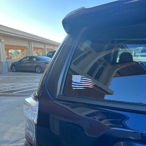 Police Flag Decal Police Sticker Thin Blue Line Decal Flag Sticker Back ...