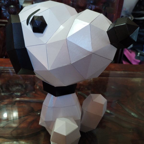 Papercraft Snoopy, Dog, Template, DIY PDF, FDX and Svg, Low Poly, Mouse ...