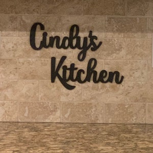 Custom Kitchen Sign. Personalized Kitchen Sign. Wood Word - Etsy