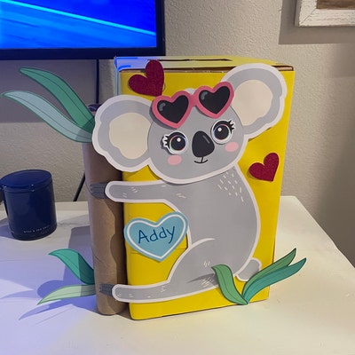 Koala Printable Box Kit for Valentine's Day - Etsy